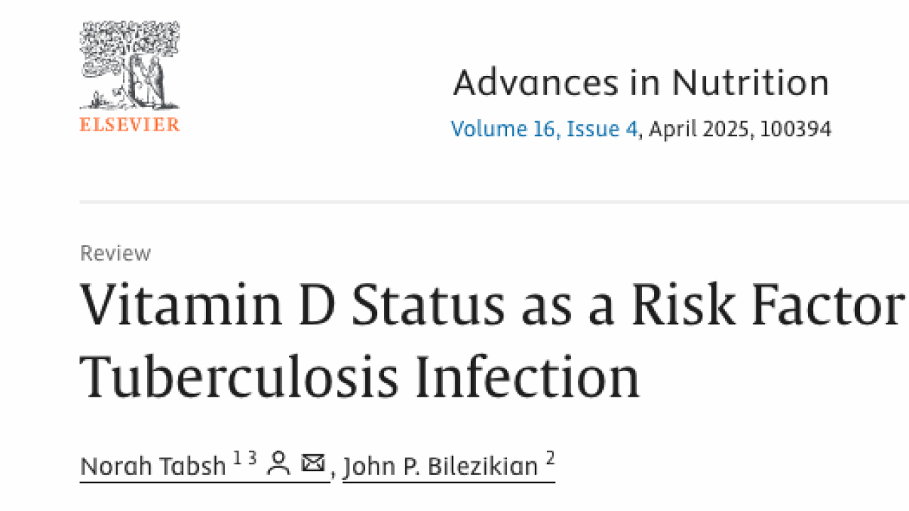 Vitamin D Deficiency and Tuberculosis Risk: New Clinical Research ...